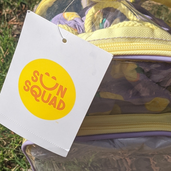 Sun Squad | Bags | Sun Squad Lemon Clear Mini Backpack W Removable ...